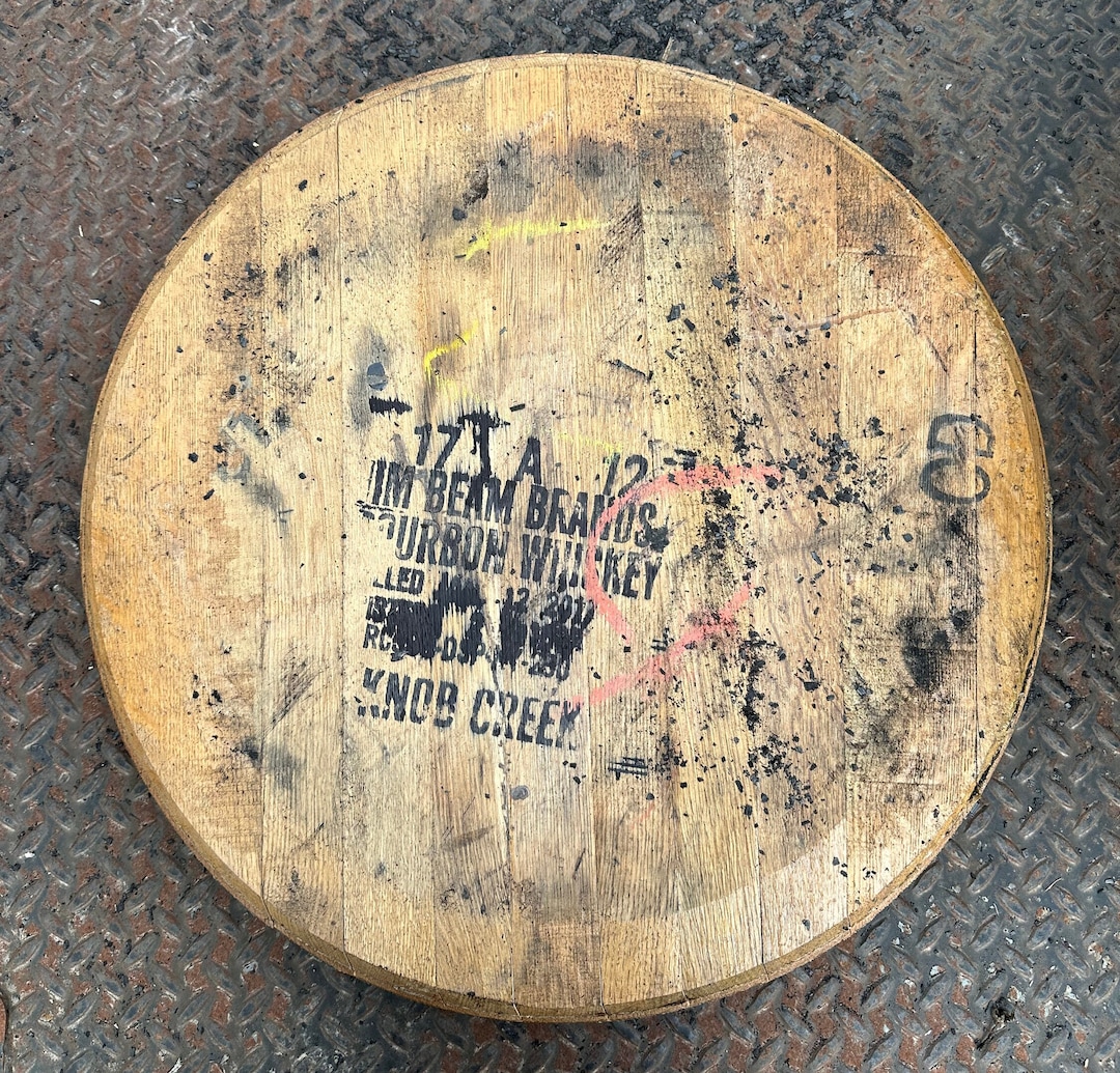 Bourbon Barrel Lid, Whiskey Barrel Lid. - Etsy