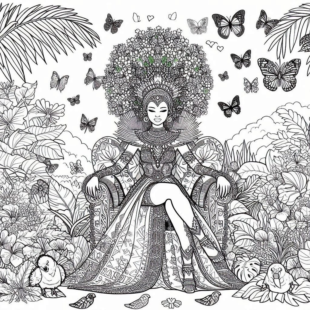 Wakanda 1, Coloring Sheet - Etsy