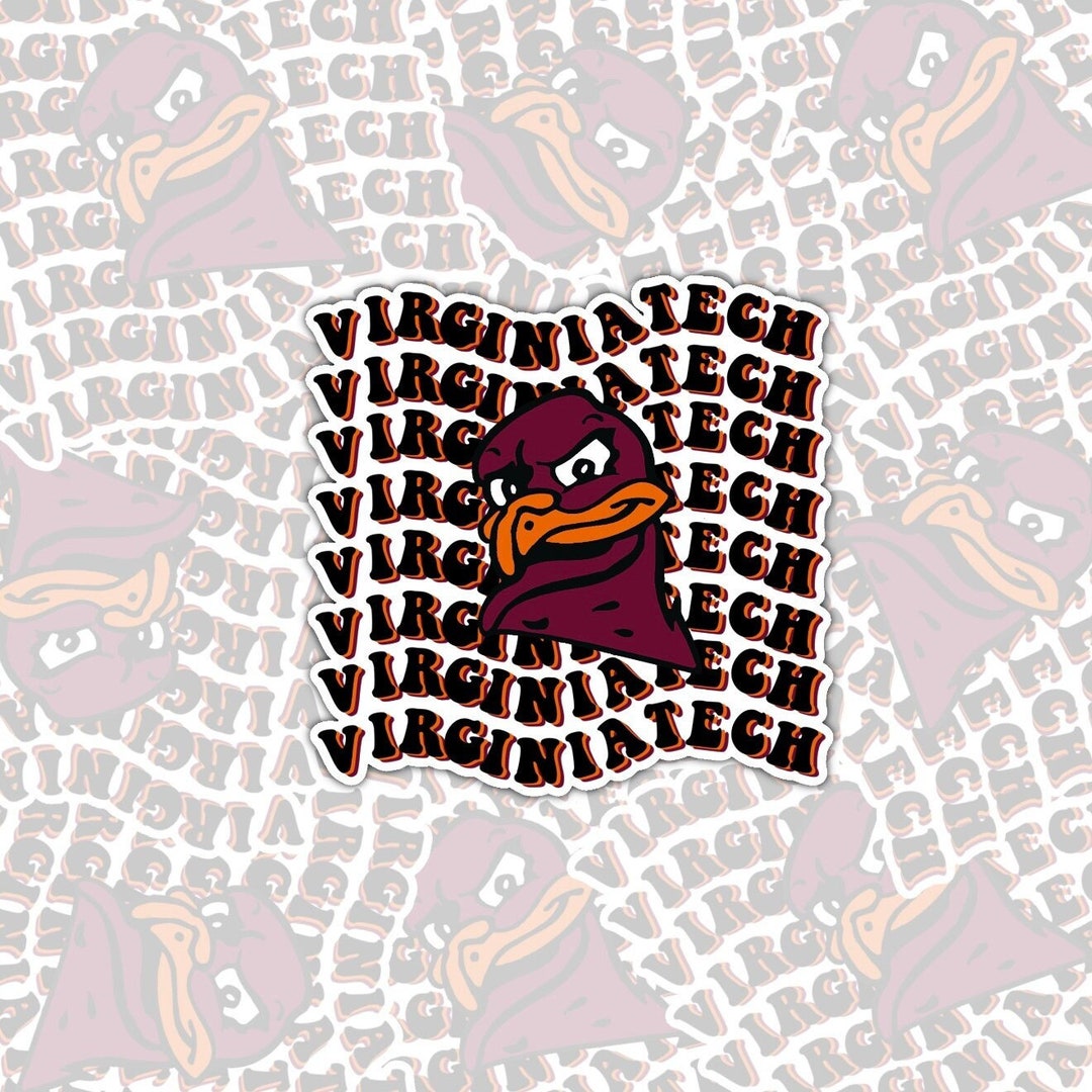 Virginia Tech Hokies Sticker Decal, VT, Hokies, Virginia Tech, Laptop ...