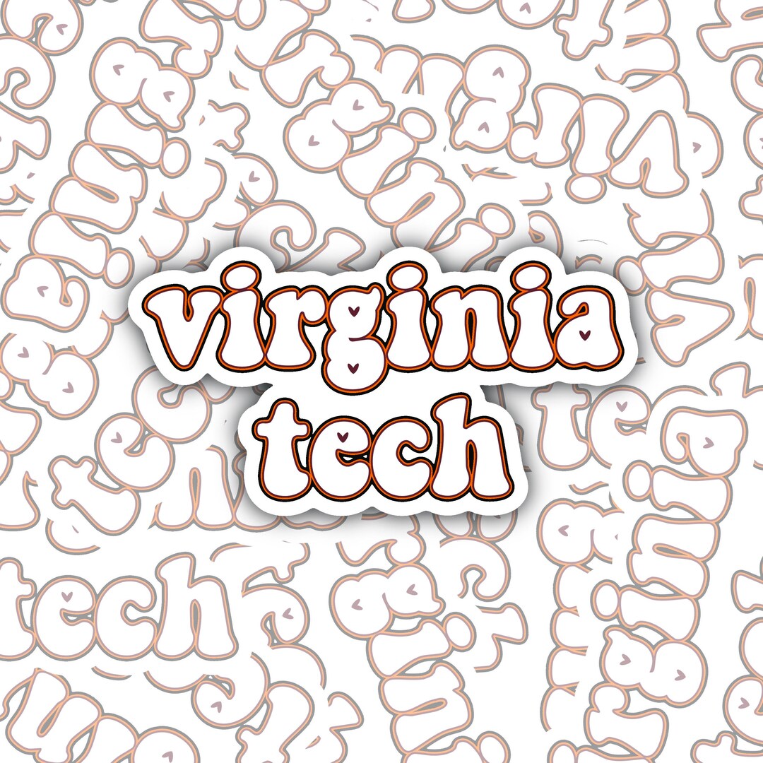 Virginia Tech Sticker Decal, Perfect for Laptops, Water Bottles ...