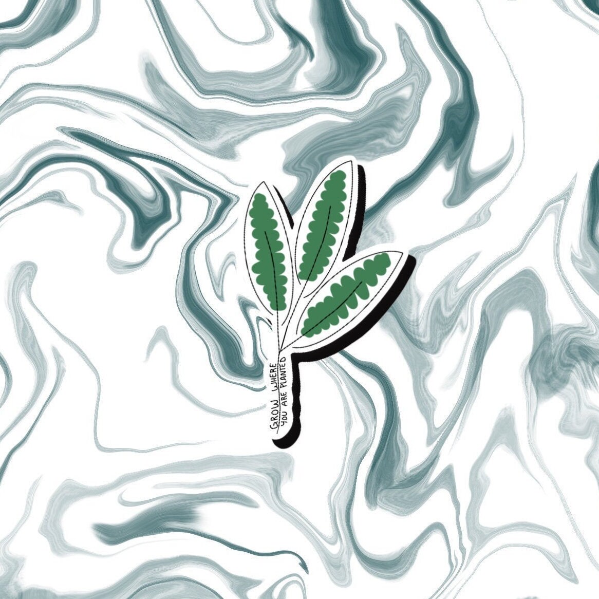 Grow Where You Are Planted Sticker Decal, Plant Mom Gift, Plant Lover ...