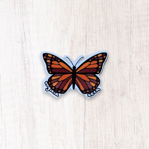 Brown Mini Butterflies 9 PC Sticker Pack Aesthetic Stickers | Etsy