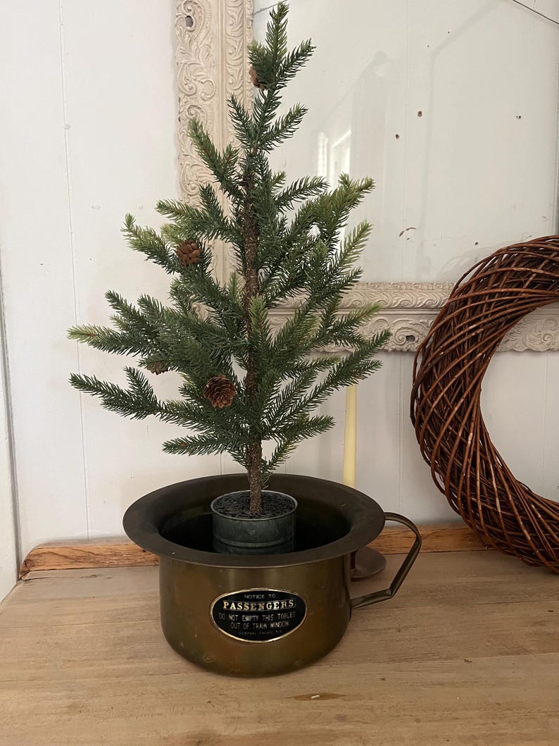 Antique Brass Railroad Train Chamber Pot Central Pacific RR Circa 1800 ...