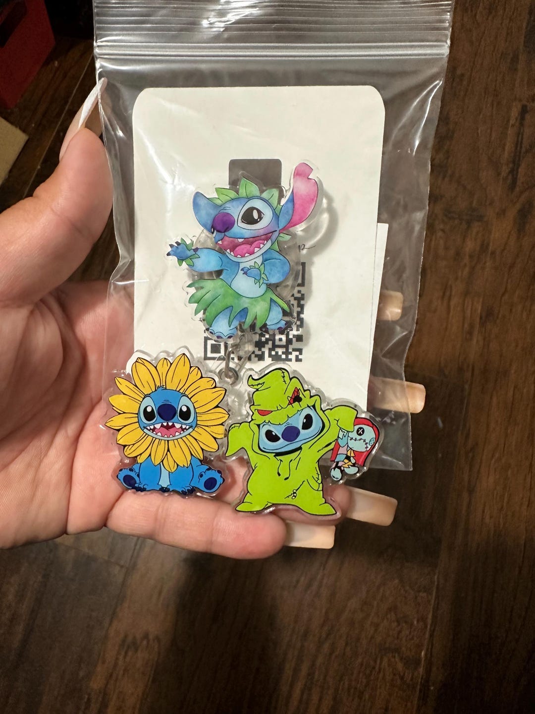 Stitch Reel Badge, Stitch ID Badge, Sunflower Stitch Badge, Oogie ...