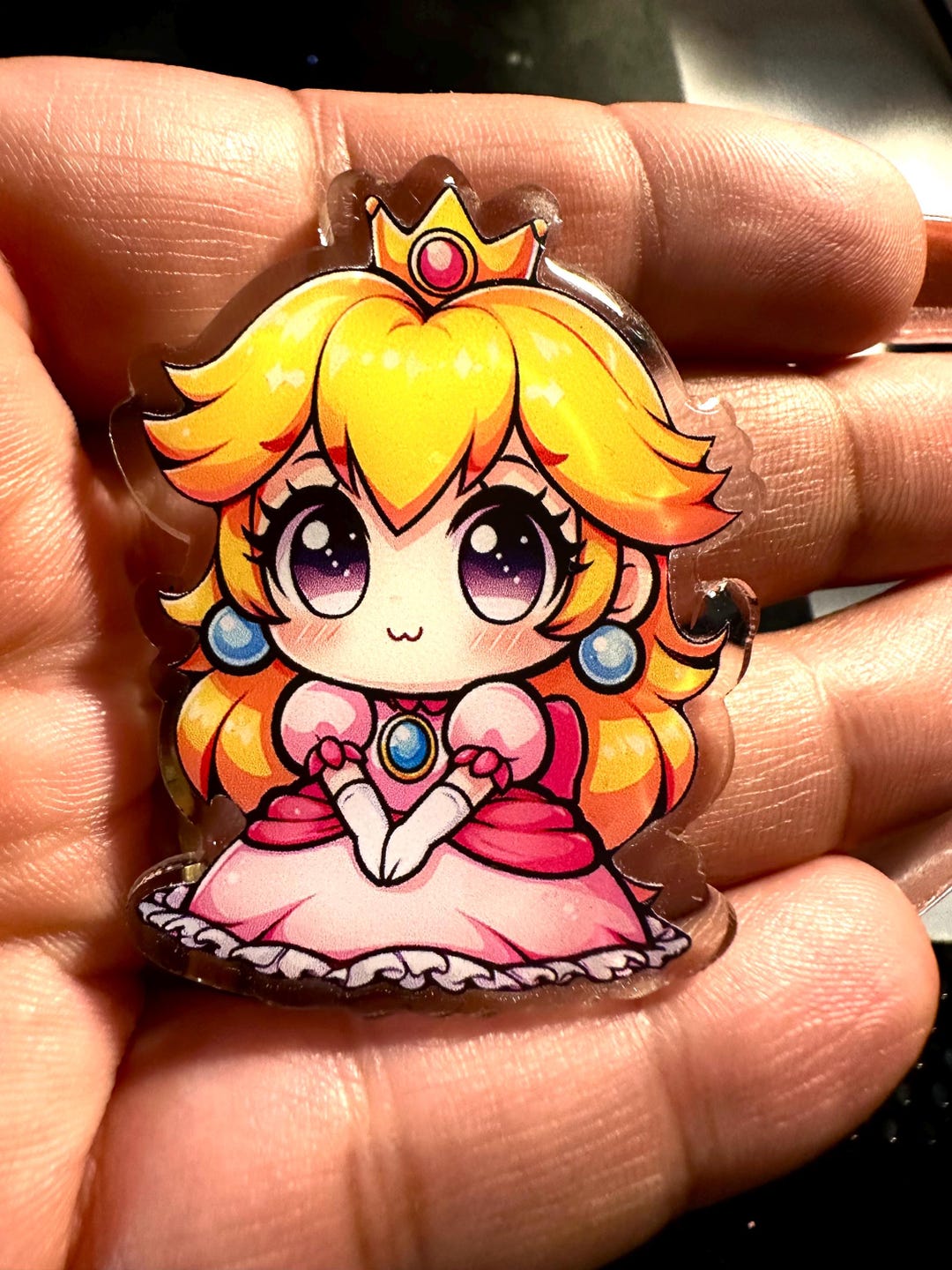 Princess Peach Badge, Mario Bros Badge, Cute Id Badge, Cute Reel Badge ...