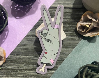 Zombie Peace Sign - Etsy