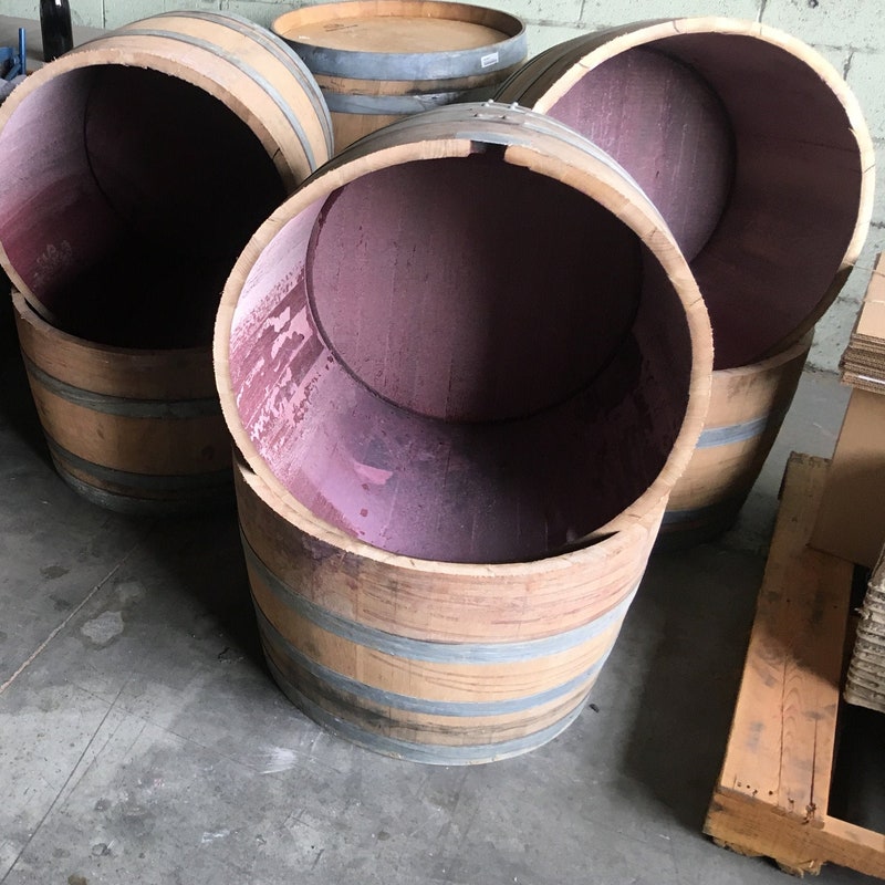 Wood Planter Barrels - Etsy