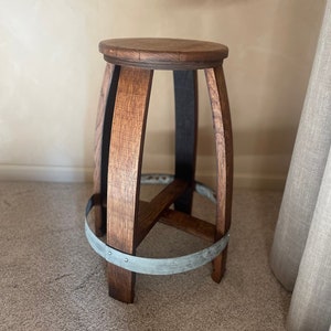 Wine Barrel Stool - Etsy