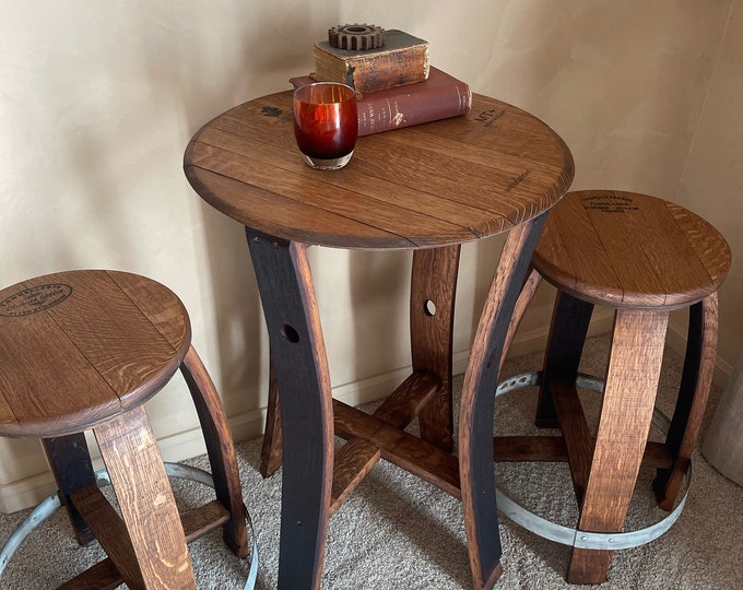 Gorgeous Charred Oak High Top Dining Table. Perfect for Small Spaces ...