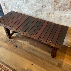 Wine Barrel Bench - Etsy
