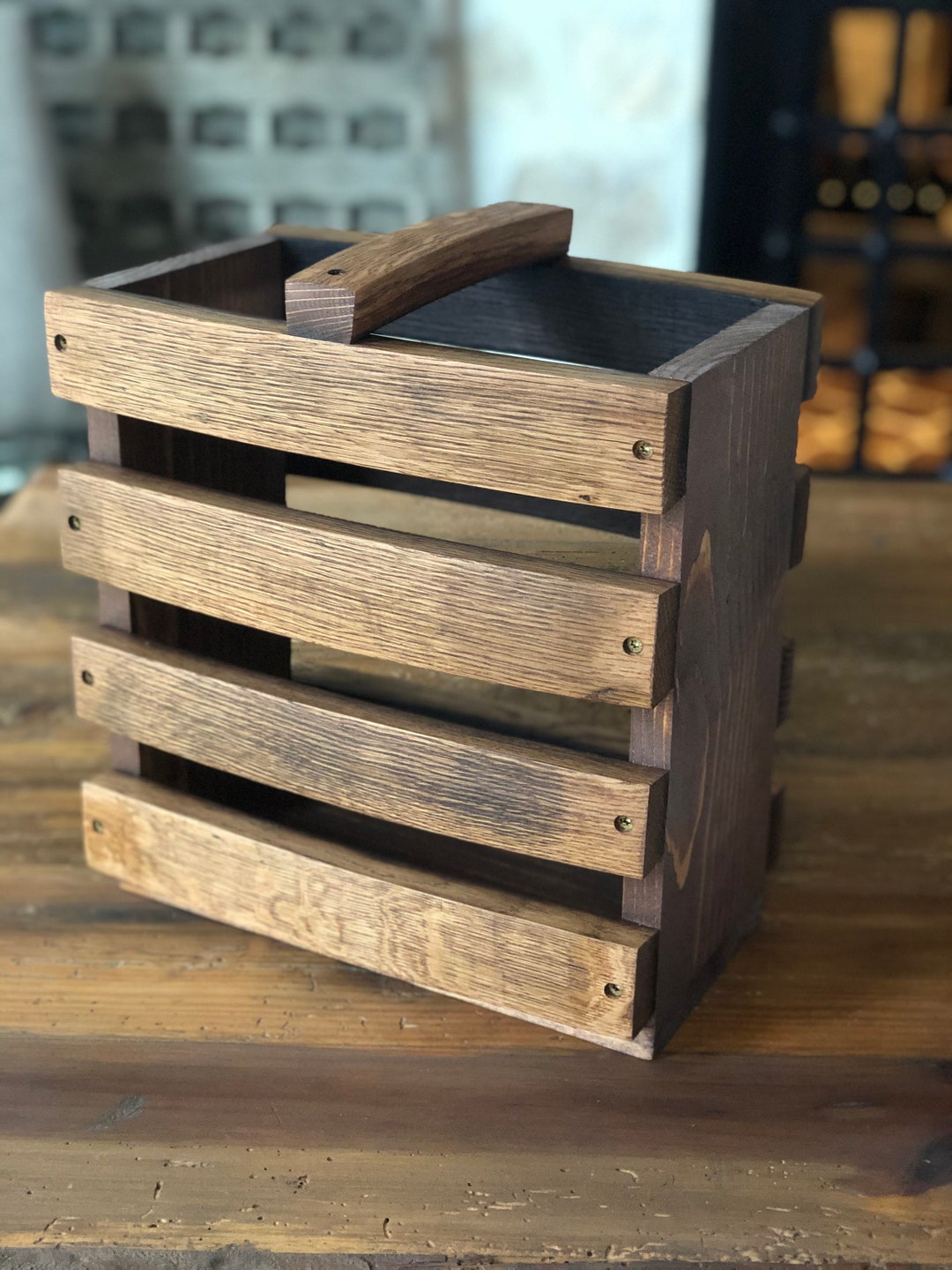 Barrel Stave Basket - Etsy