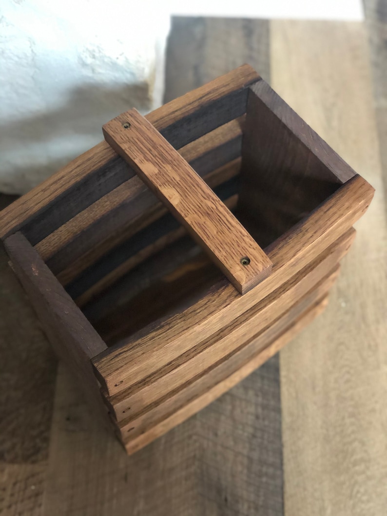 Barrel Stave Basket | Etsy