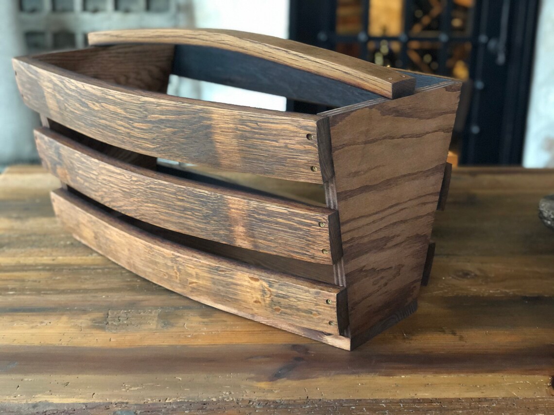 Barrel Stave Basket - Etsy