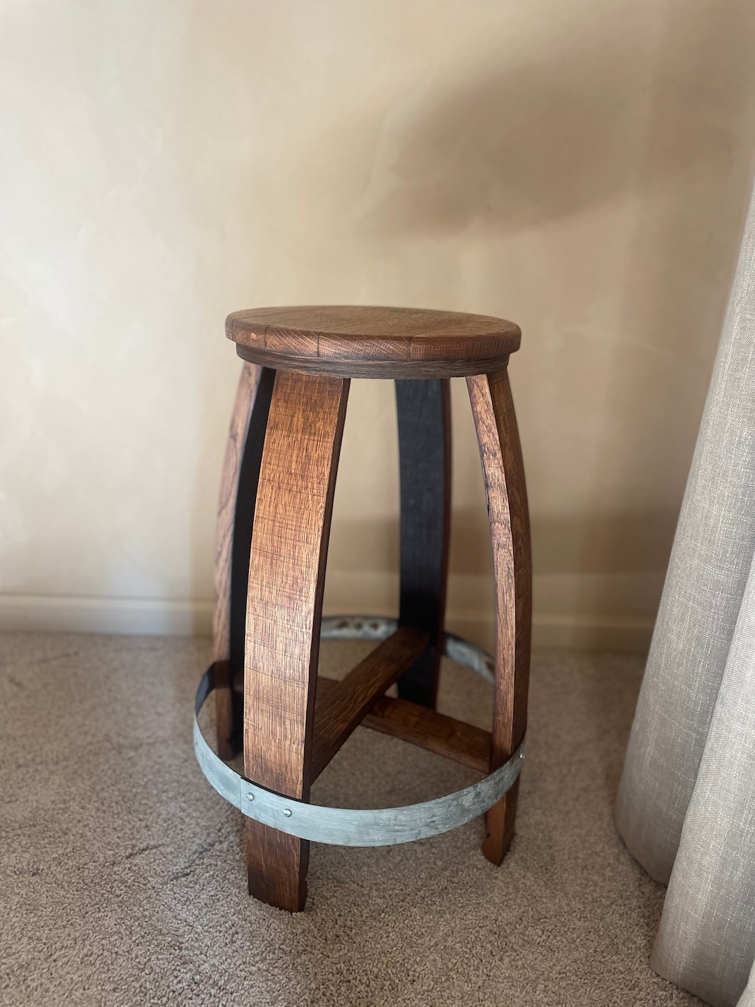 Wine Barrel Stool - Etsy