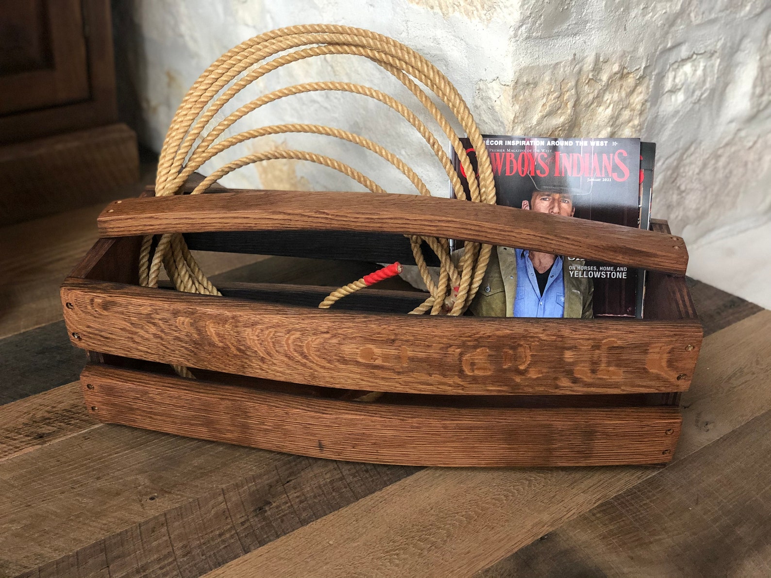 Barrel Stave Basket - Etsy