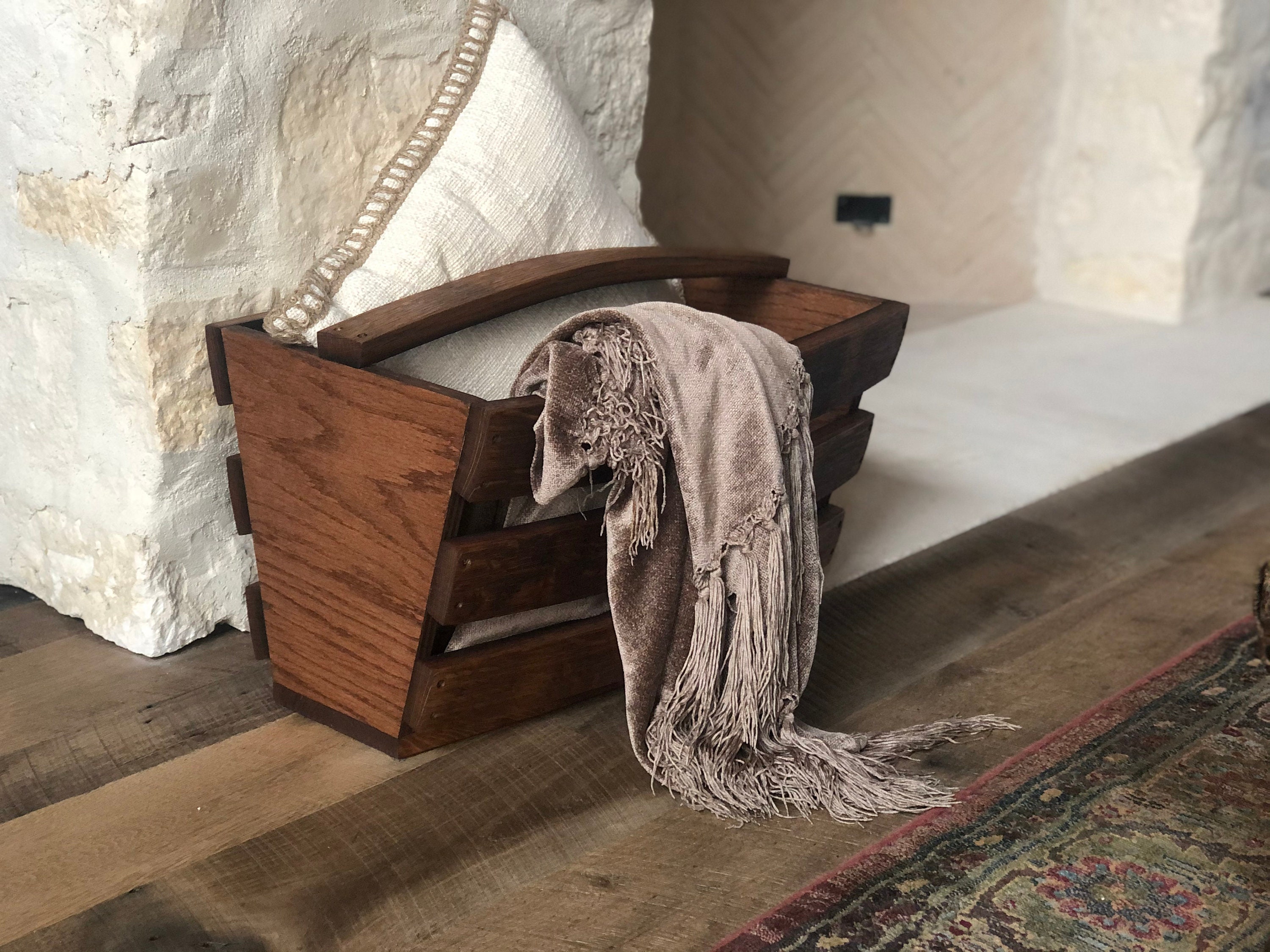 Barrel Stave Basket - Etsy