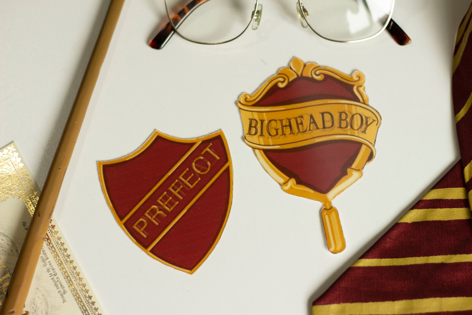 Percys Prefect and Head Boy Lenticular Badges | Etsy
