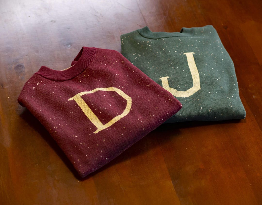 Custom Knit Initial Sweater: Personalized Christmas Jumper, Wizard ...