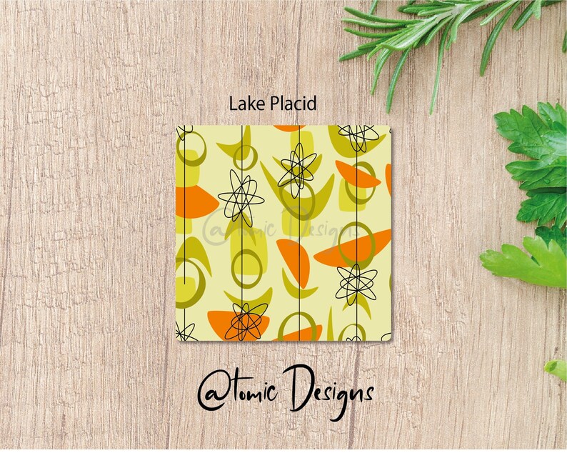 Mid-century Modern Coasters, Atomic Era 1950s Design, Space Age ...