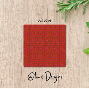 Mid-century Modern Coasters, Atomic Era 1950s Design, Space Age ...