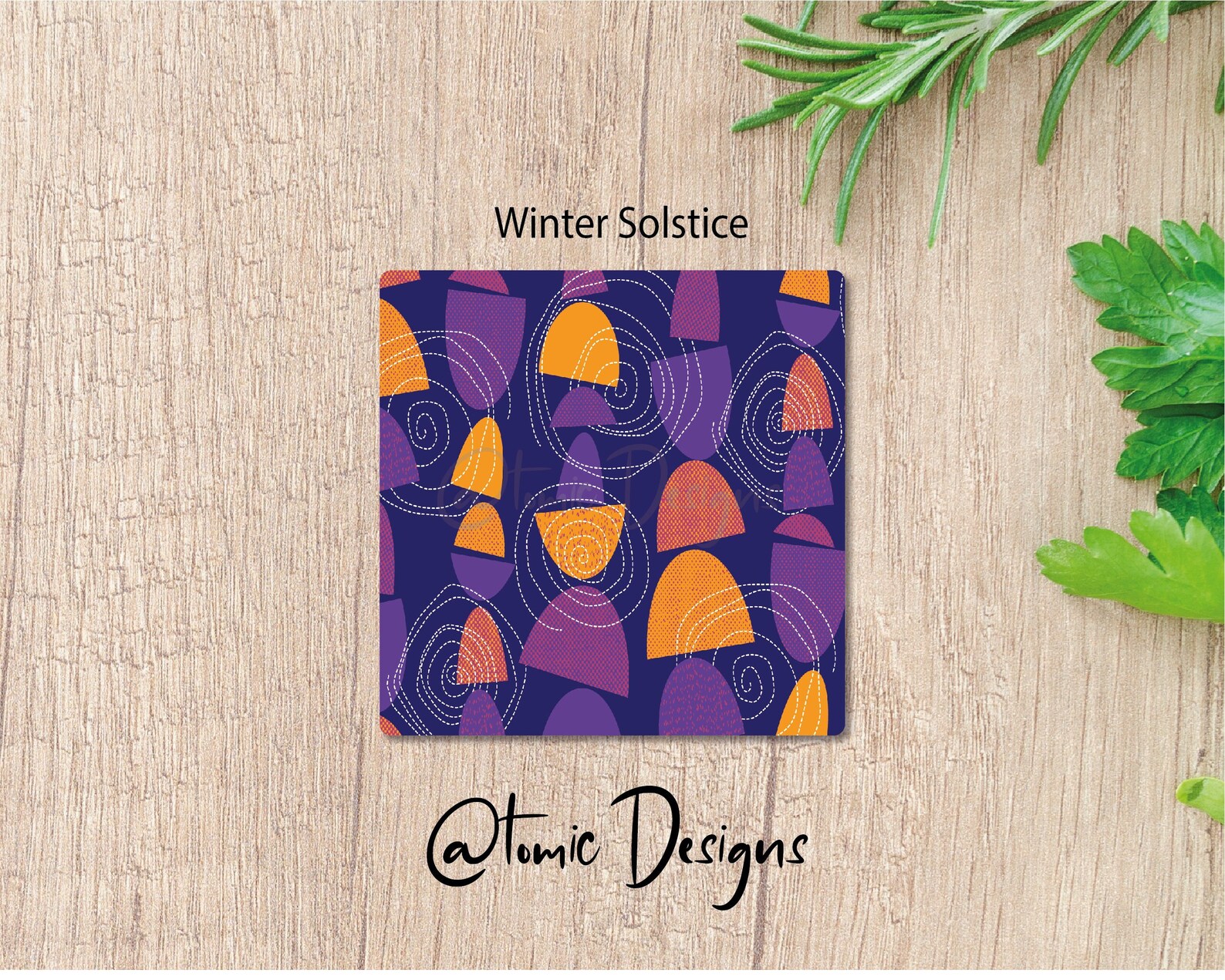 Mid-century Modern Coasters, Atomic Era 1950s Design, Space Age ...