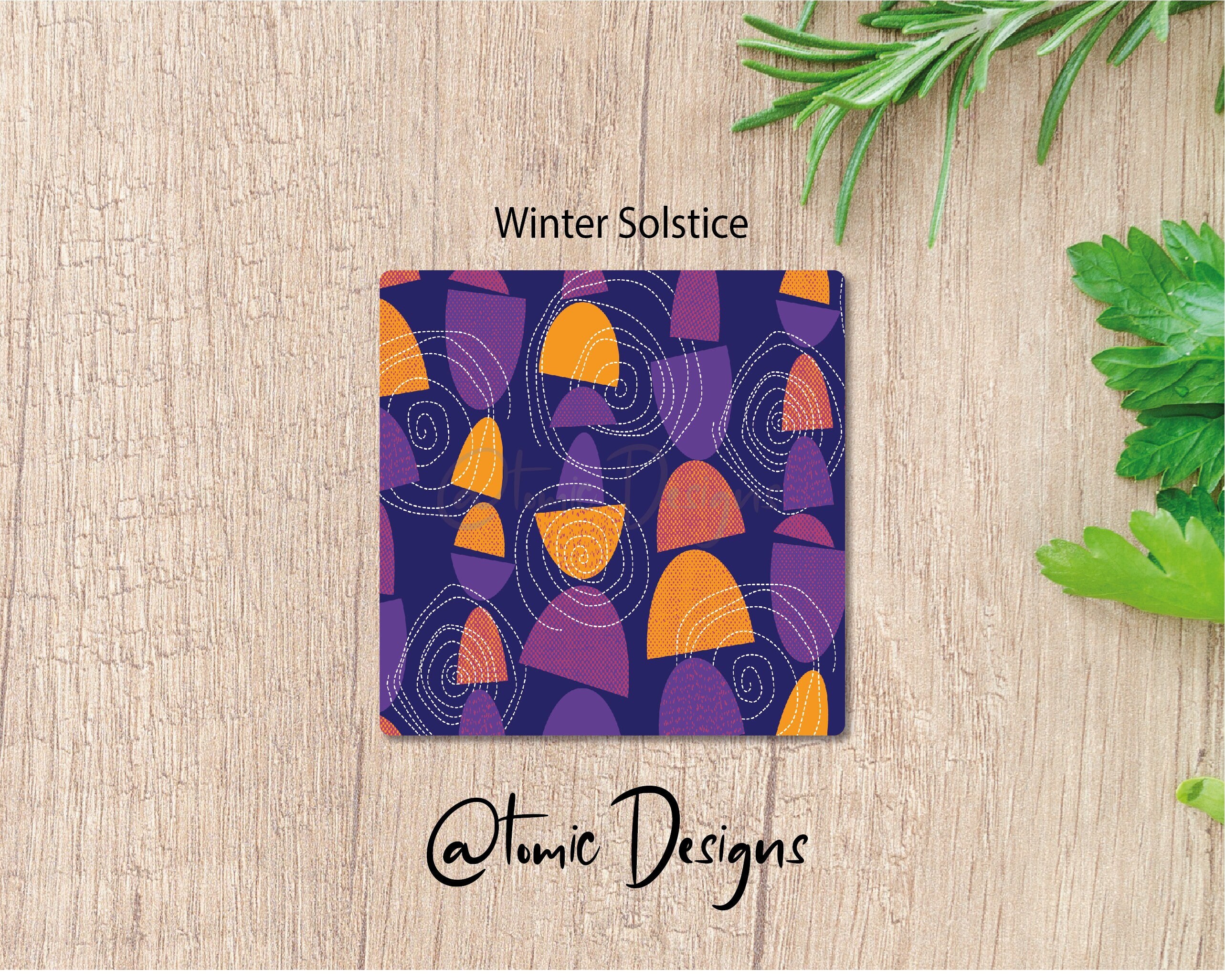 Mid-century Modern Coasters, Atomic Era 1950s Design, Space Age ...