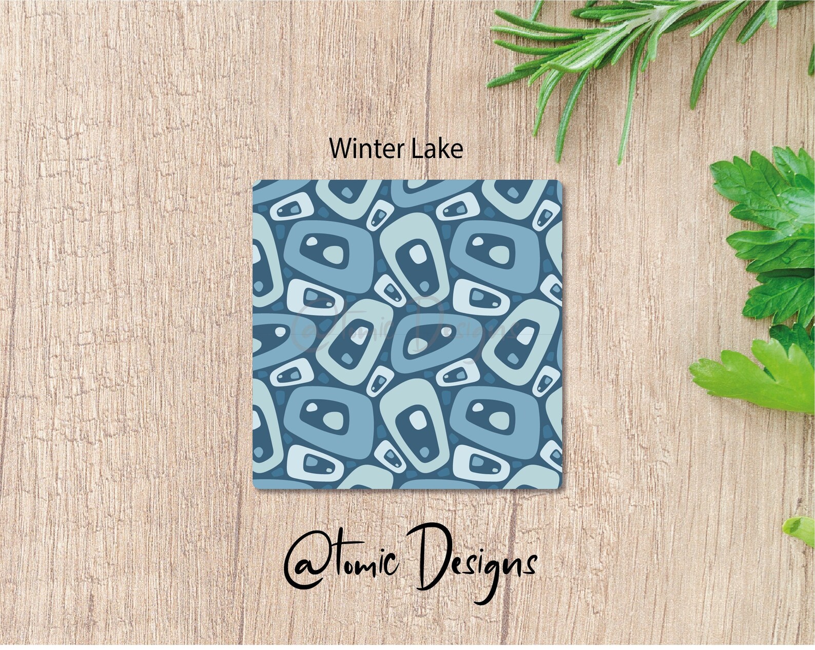 Mid-century Modern Coasters, Atomic Era 1950s Design, Space Age ...