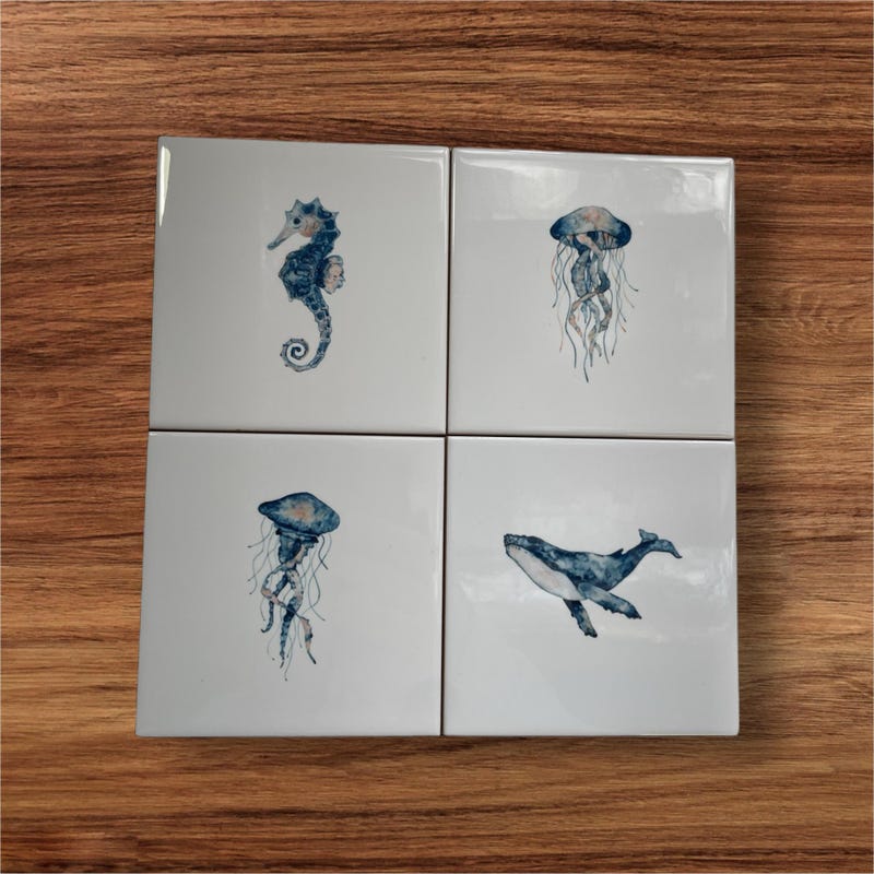 Sea Creature Tiles - Etsy UK