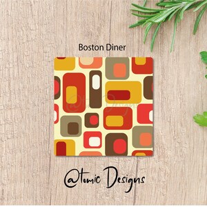 Mid-century Modern Coasters, Atomic Era 1950s Design, Space Age ...