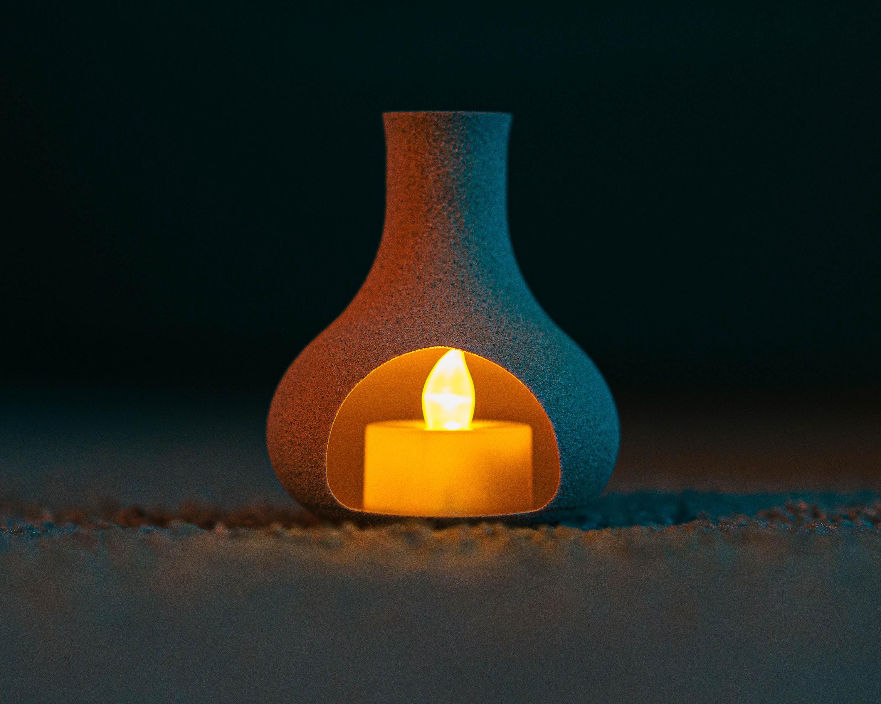 Brillito Mini Chimney - LED Tea Light Holder – Elegant Desk and Home ...