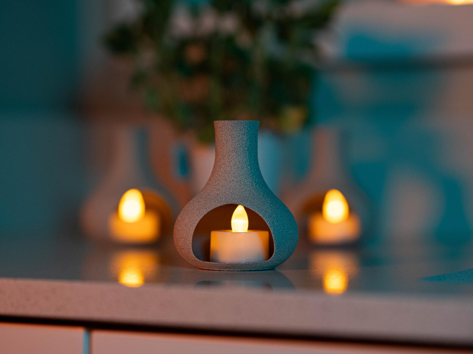 Brillito Mini Chimney - LED Tea Light Holder – Elegant Desk and Home ...