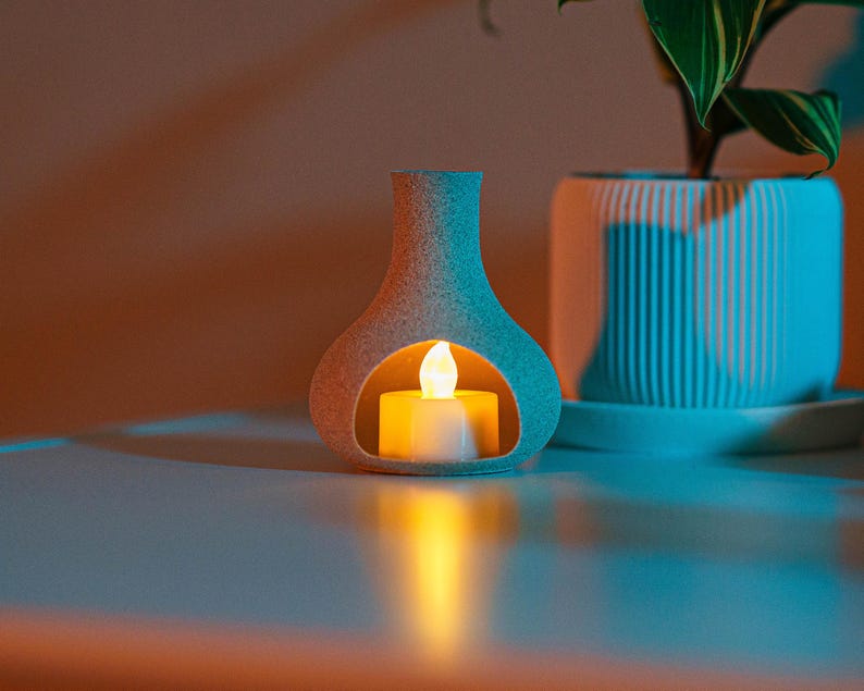 Brillito Mini Chimney - LED Tea Light Holder – Elegant Desk and Home ...