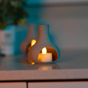 Brillito Mini Chimney - LED Tea Light Holder – Elegant Desk and Home ...
