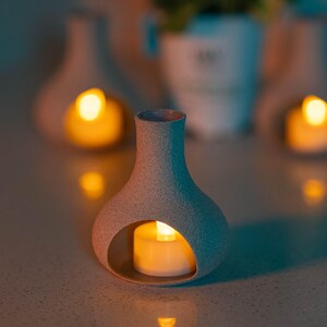 Brillito Mini Chimney - LED Tea Light Holder – Elegant Desk and Home ...