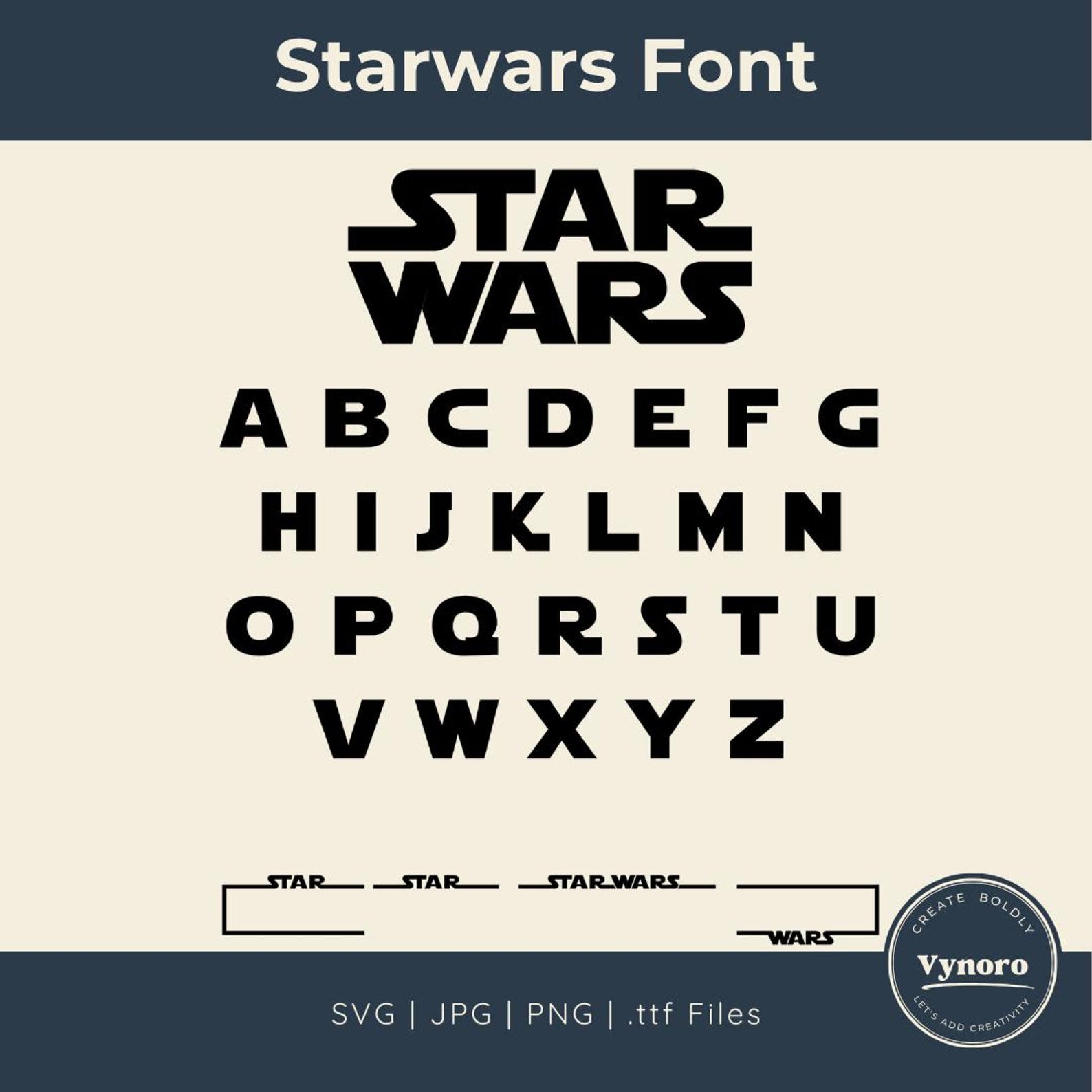 STARWARS FONT SVG, Star Wars Svg, Star Wars Aplhabet Svg, Star Wars ...