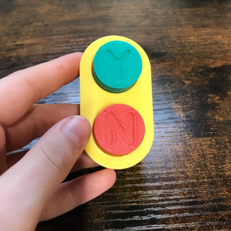 Bluey Yes No Button - Etsy