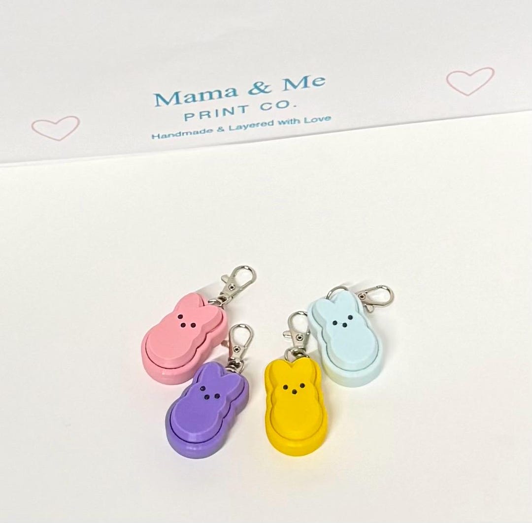 Mini Bunny Peep Clicker Fidget | Easter Basket Stuffer, Desk Fidget ...