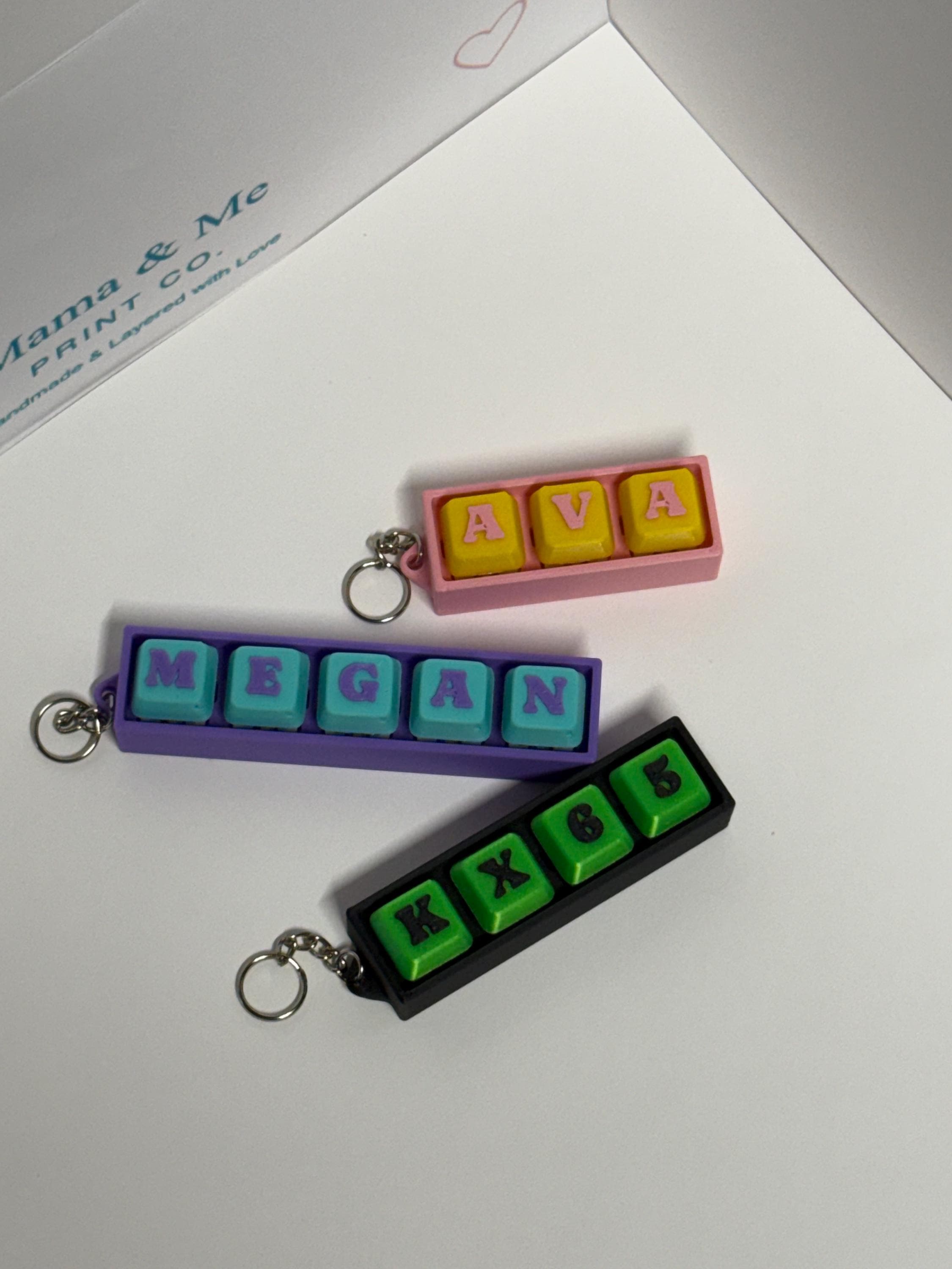 Personalized Keyboard Clicker Fidget Toy | Custom Name Mechanical Key ...