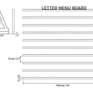 Wooden Letter Board: Light Letters & Black Rails | Versatile Letter ...