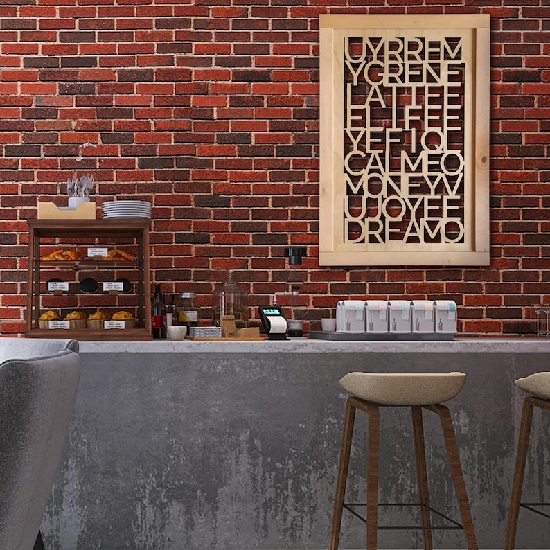 Custom Wooden Word Search Puzzle Wall Decor: Personalized Hidden Word ...