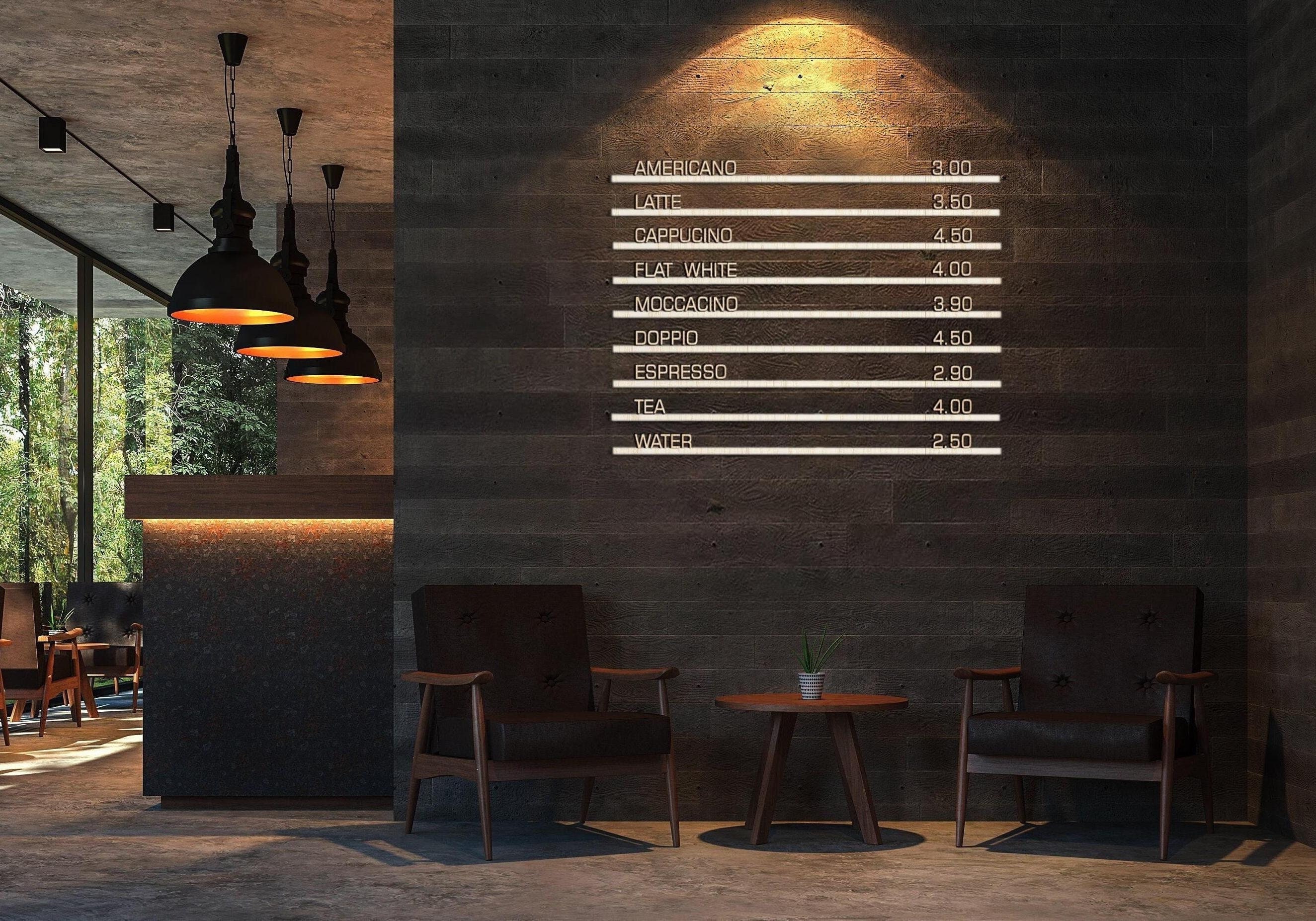 Wooden Letter / Wooden Rails Menu Board, Wooden Changeable Letter Board ...