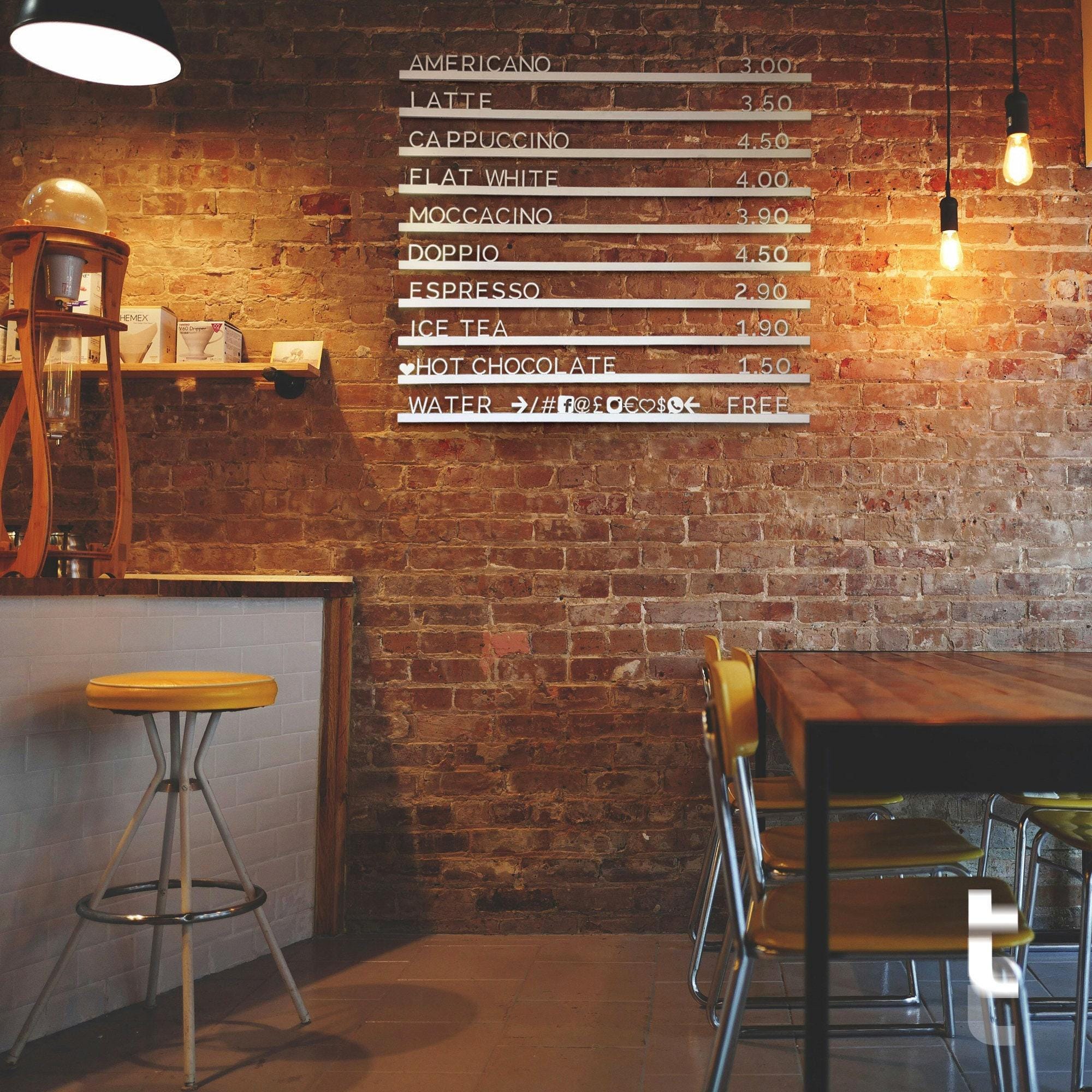 Wooden Letter / Wooden Rails Menu Board, Wooden Changeable Letter Board ...