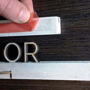 Customizable Wooden Rails for Your Dream Message Board (letters Sold ...