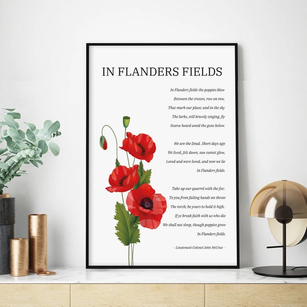 Flanders Poppy - Etsy