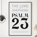 Psalm 23 Wall Art, Jesus Wall Art, Christian Wall Art, Spiritual Wall ...