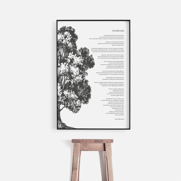 Max Ehrmann Poem - Etsy