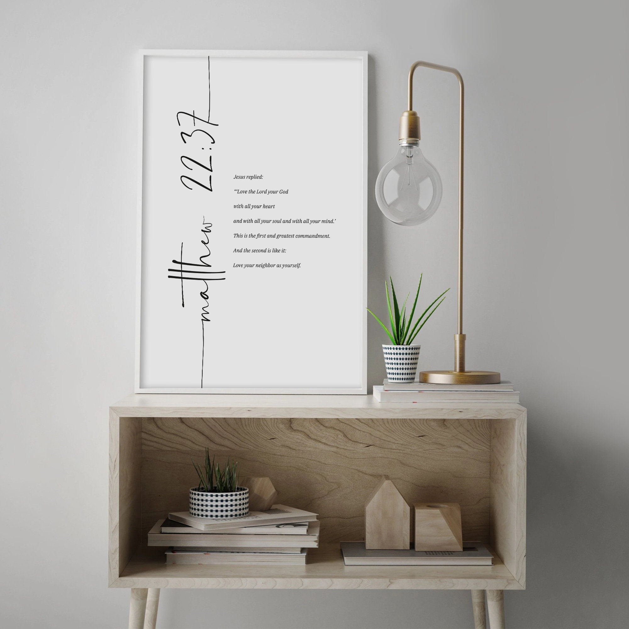 Bible Scripture Wall Art, Printed Christian Wall Art, Spiritual Wall ...