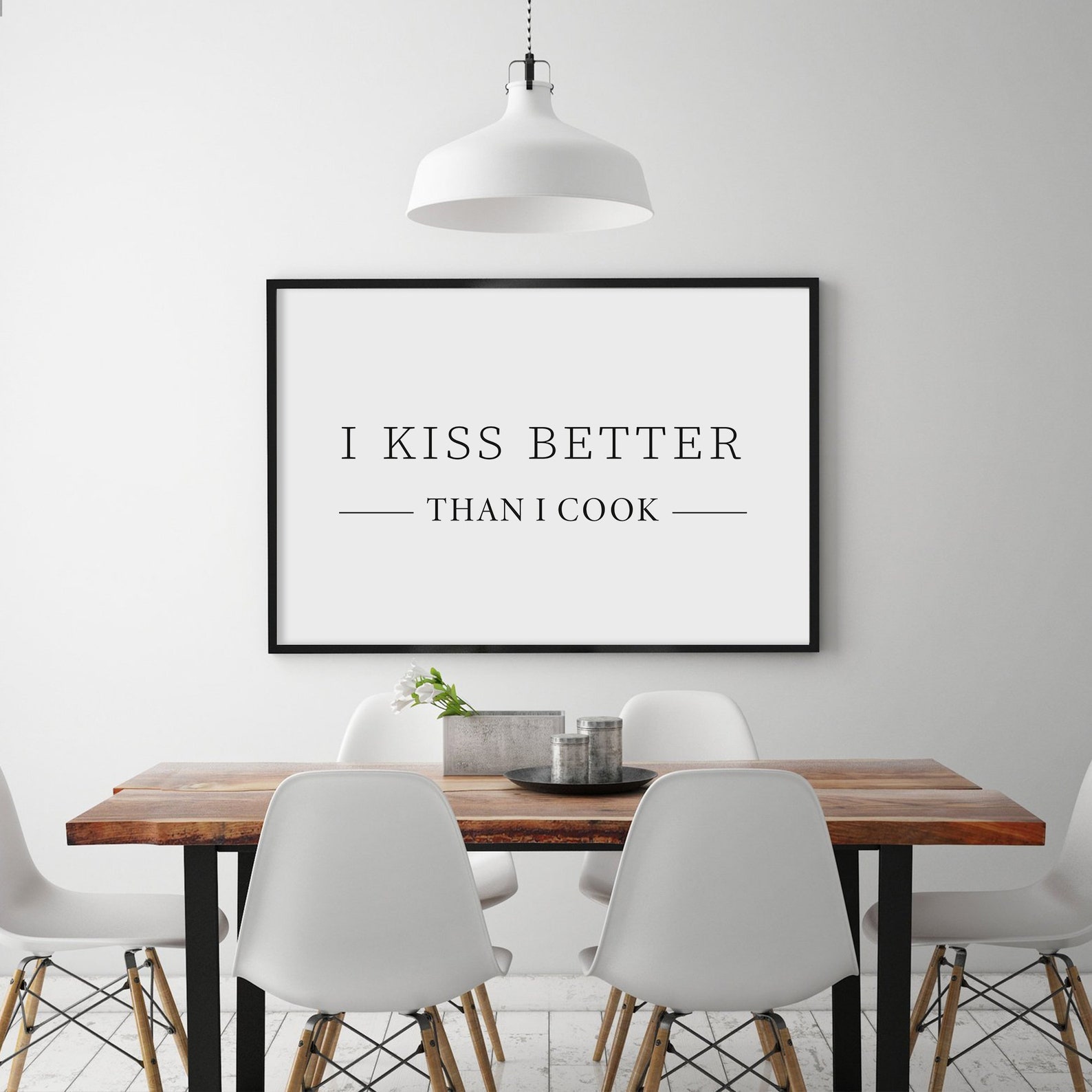 I Kiss Better Than I Cook Sign, Dining Room Signs, Dining Room Wall ...