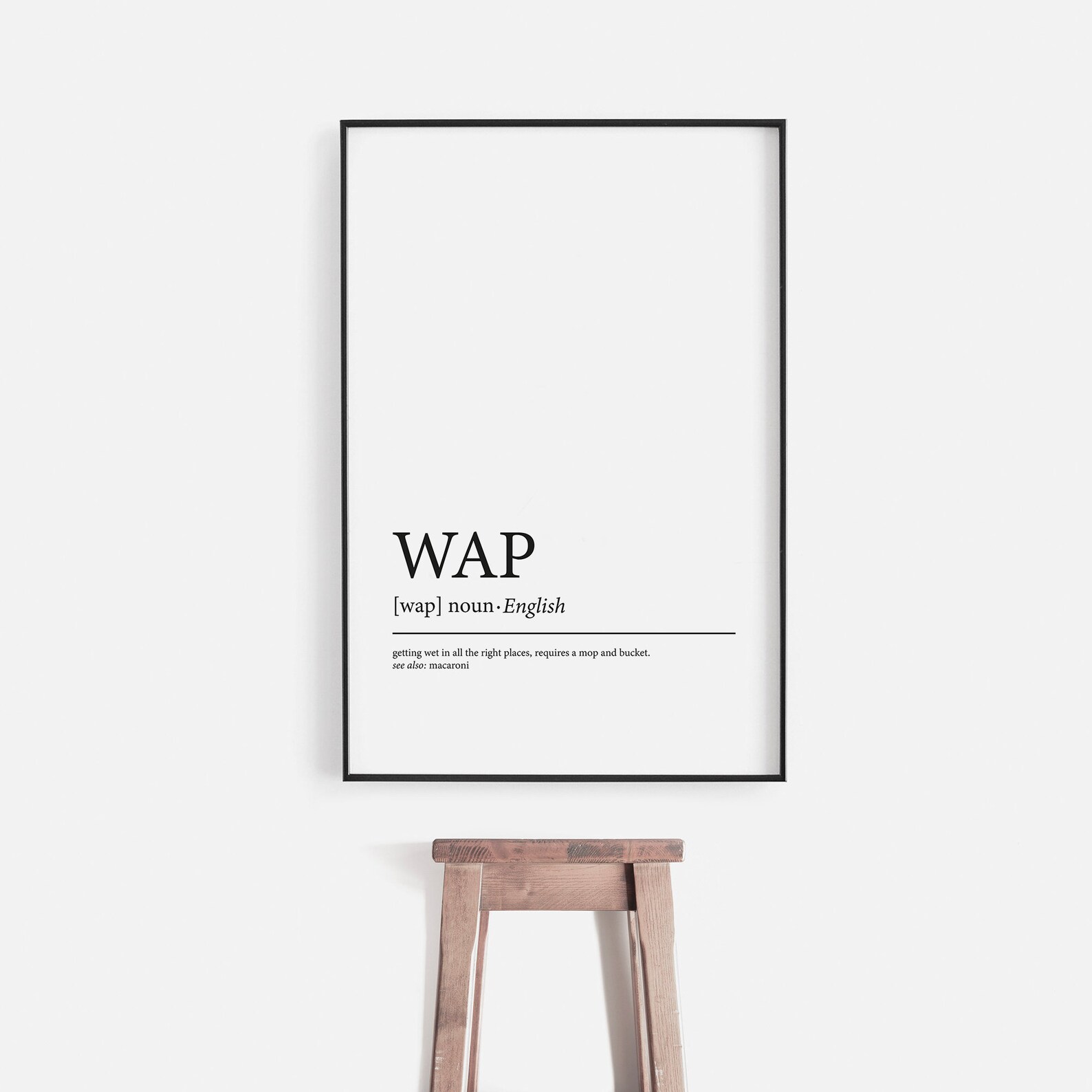 WAP Definition Print WAP Art Print Funny Home Decor Dorm - Etsy