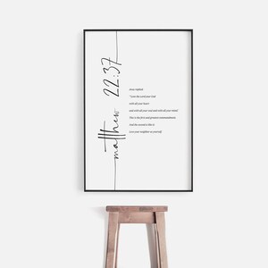 Bible Scripture Wall Art, Printed Christian Wall Art, Spiritual Wall ...